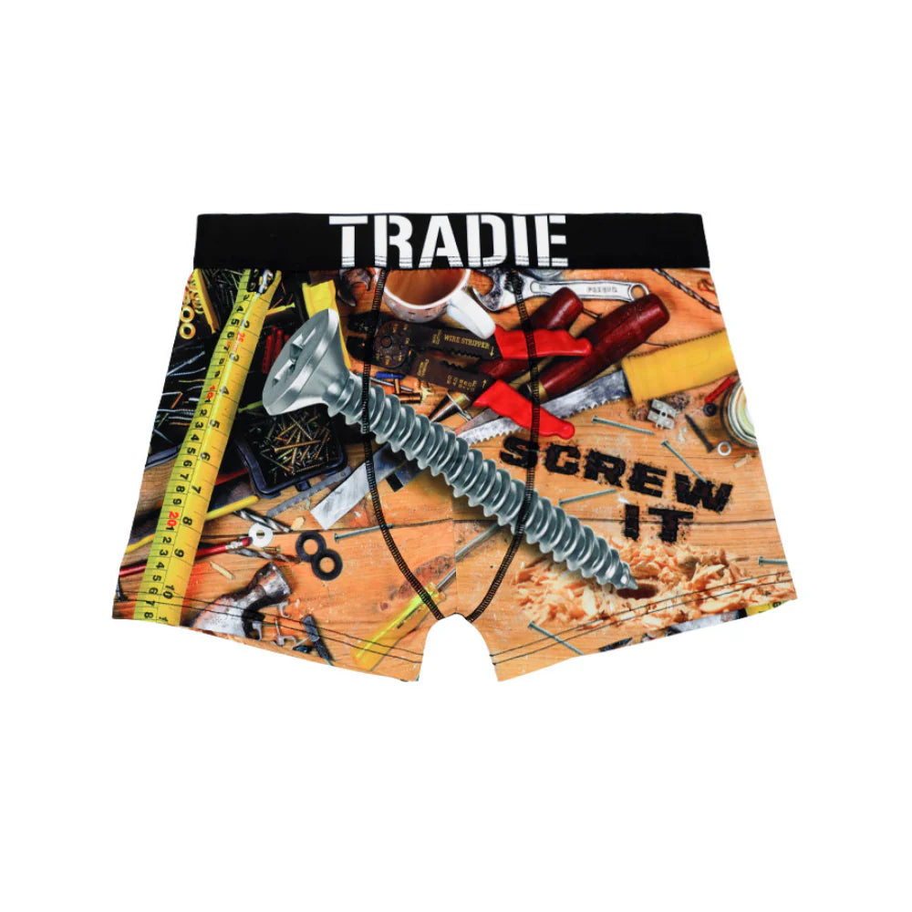 Tradie Mens Trunks - Screw It — WORK STUFF SAFETY