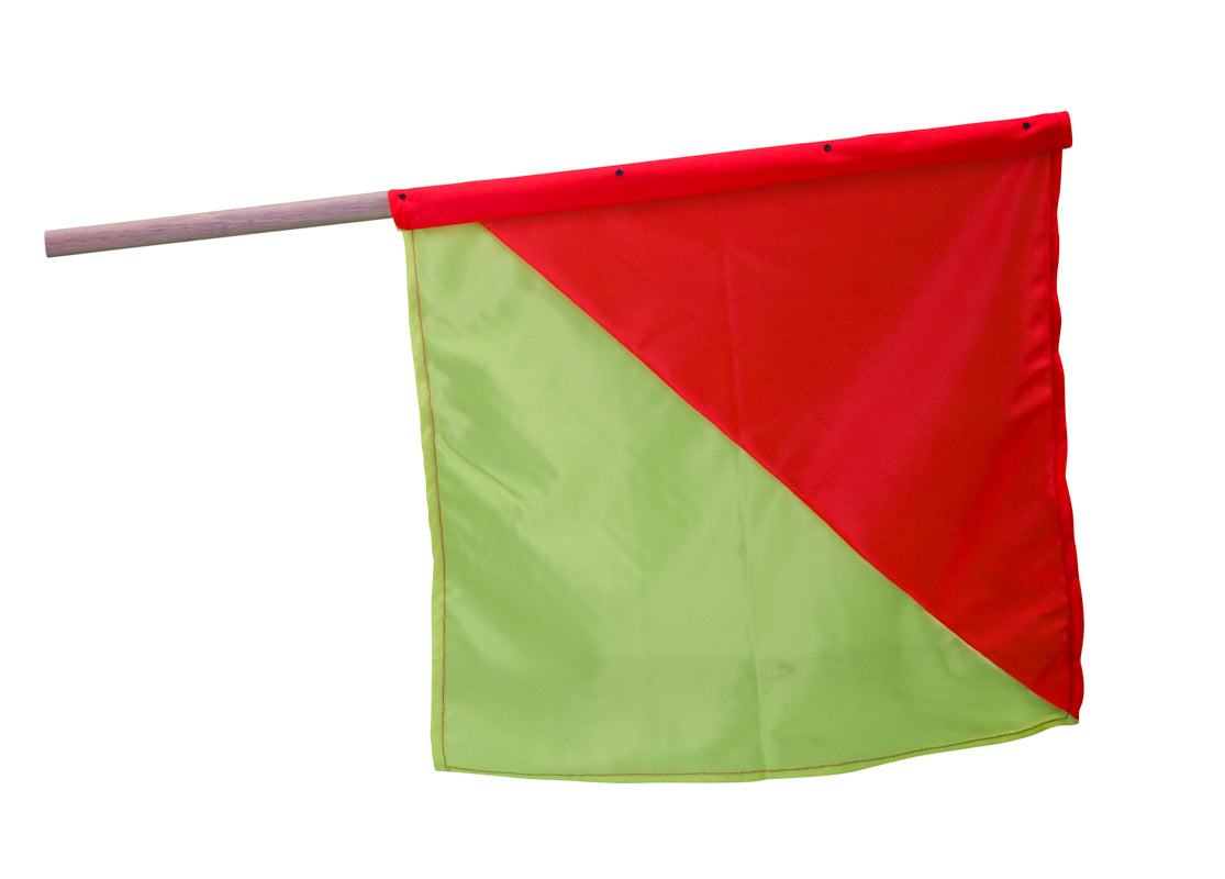 Truck Oversize Load Flag Red/Yellow 450x450 Fabric/Dowell — WORK STUFF ...