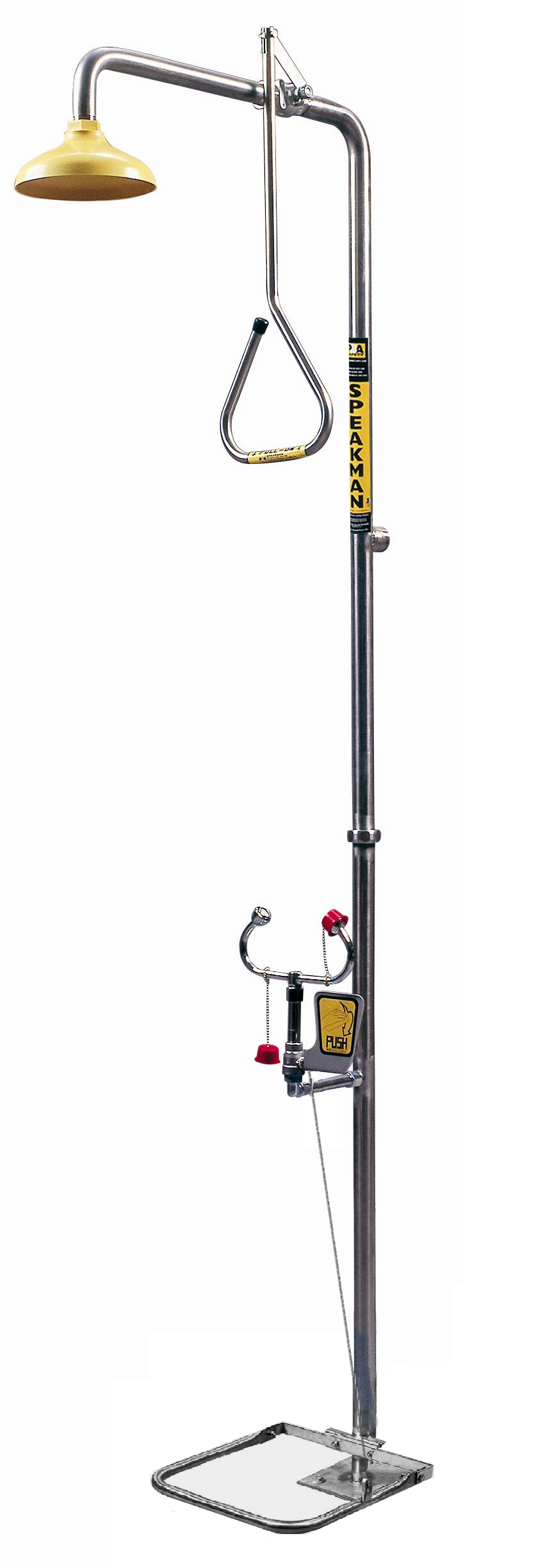 Speakman Safety Shower hand & foot operated- Work Stuff Safety — WORK ...